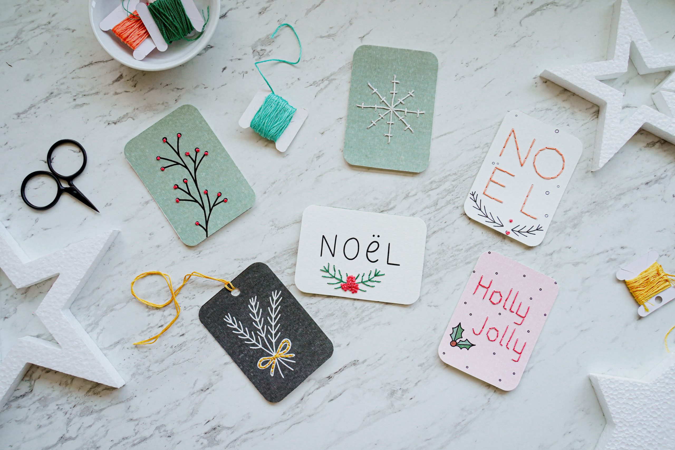 BUNDLE: Christmas Tags Templates – Borde by Katia