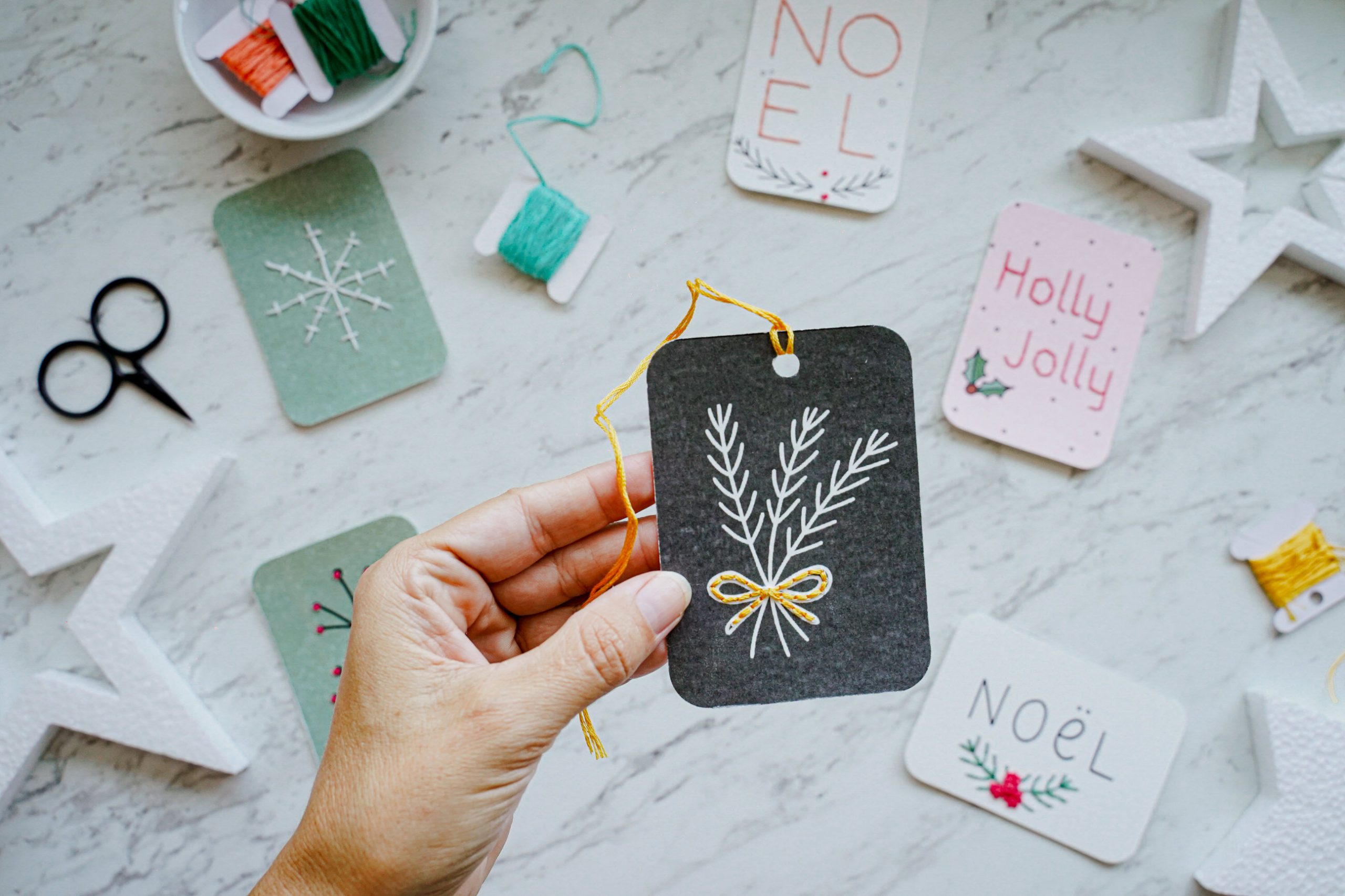 Christmas Tags Template 1 – Borde by Katia