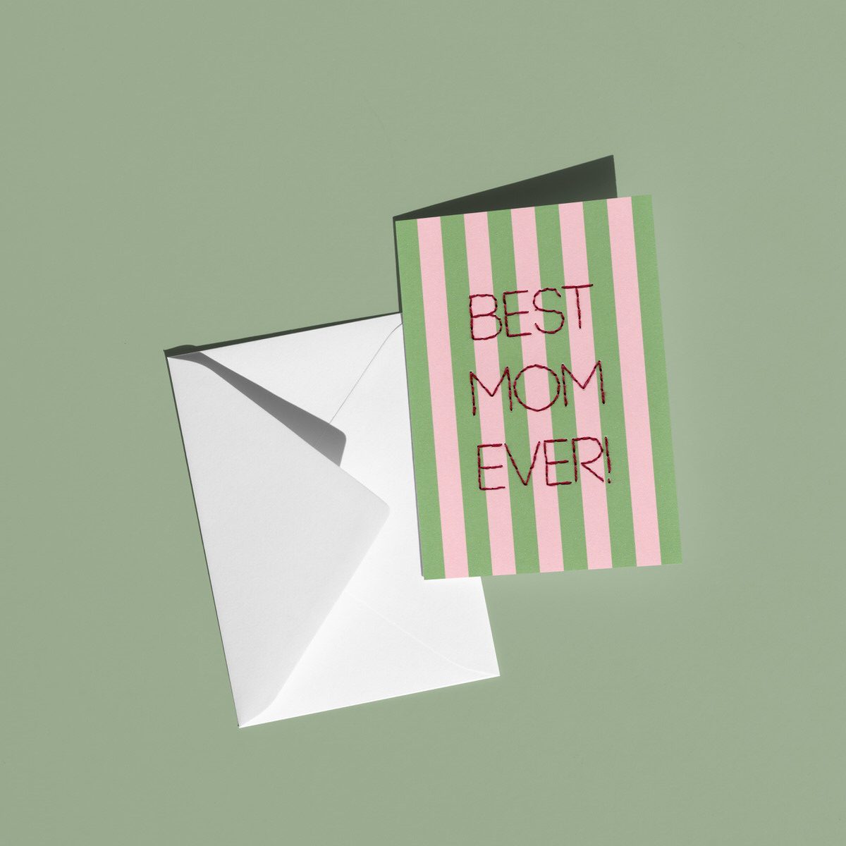 Best Mom Ever – Card Template – Borde by Katia